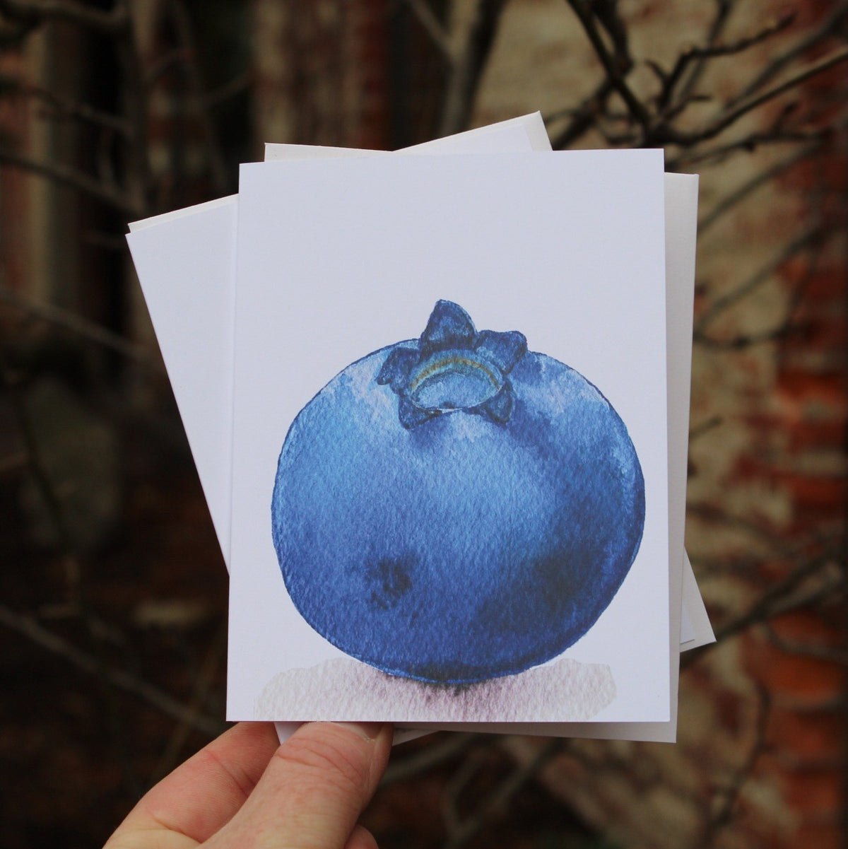 Watercolor Blueberry Card – FOUND Gallery Ann Arbor