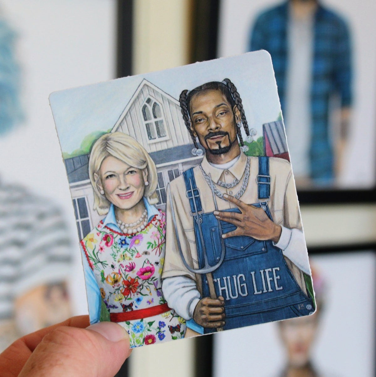 American Gothic Sticker – FOUND Gallery Ann Arbor